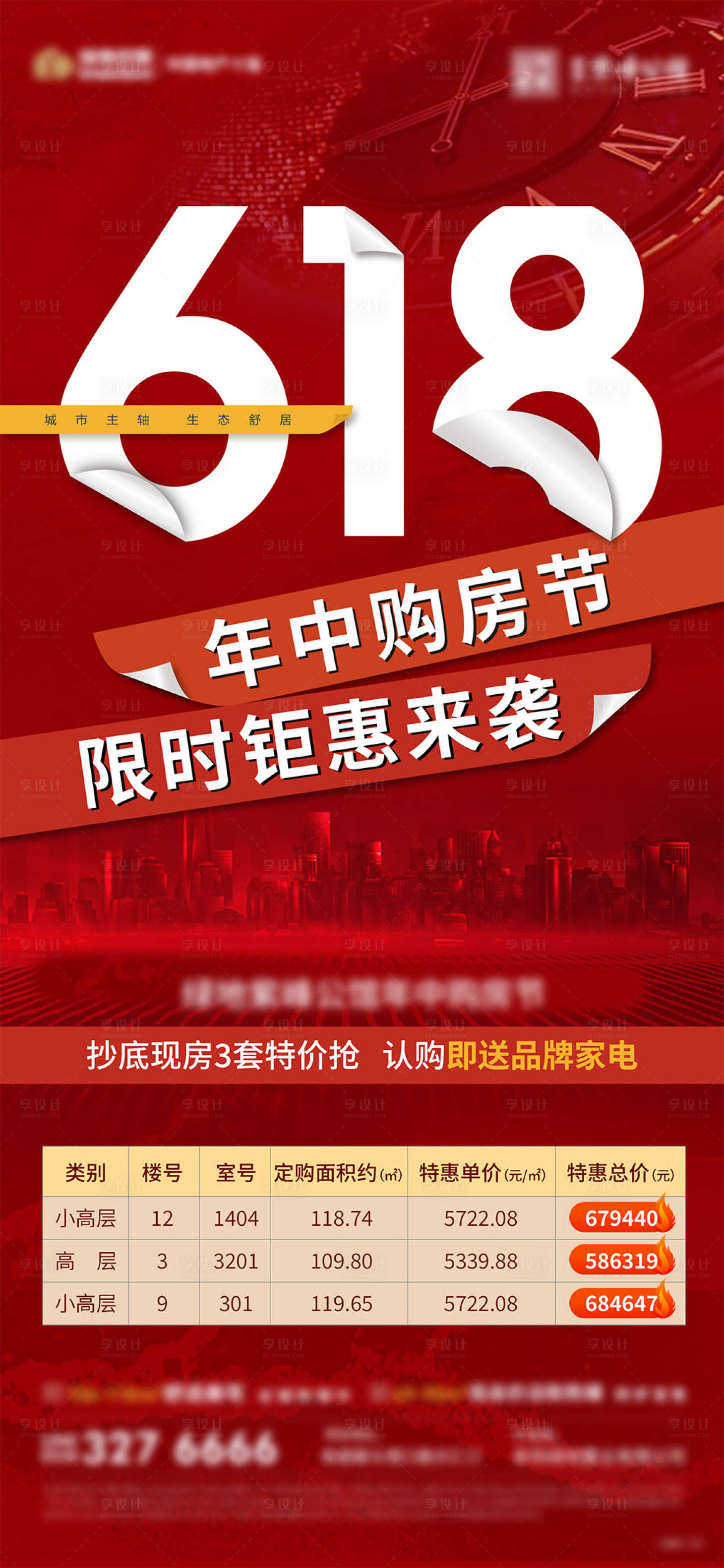 618特价房海报ai广告设计素材海报模板免费下载 享设计