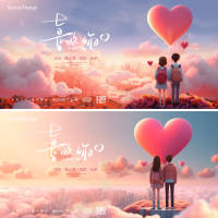 520节日活动展板PSD+AI广告设计素材海报模板免费下载-享设计