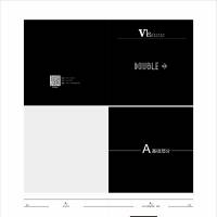 黑白小众女装网红店vis视觉系统CDR广告设计素材海报模板免费下载-享设计